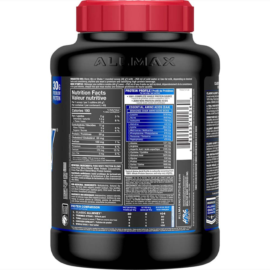 Classic AllWhey | 100% Whey Protein Powder | Allmax - Allmax Nutrition