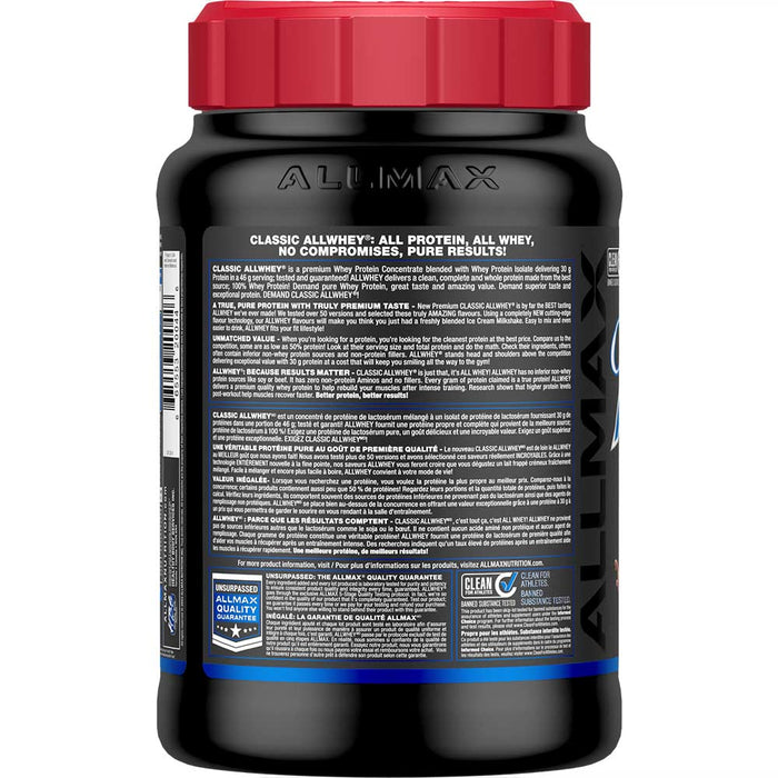 Classic AllWhey | 100% Whey Protein Powder | Allmax - Allmax Nutrition