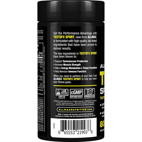TestoFX Sport | Testosterone Capsules - Allmax Nutrition