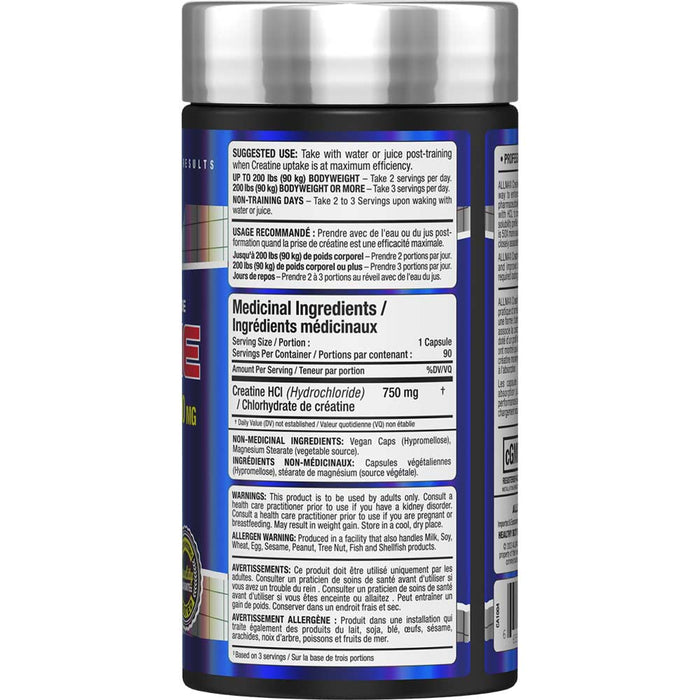 Creatine HCL Capsules - Allmax Nutrition