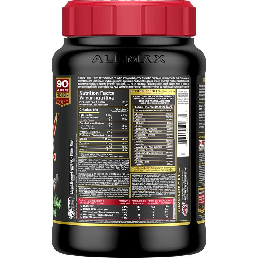 Isoflex | Whey Protein Isolate Powder | Allmax - Allmax Nutrition