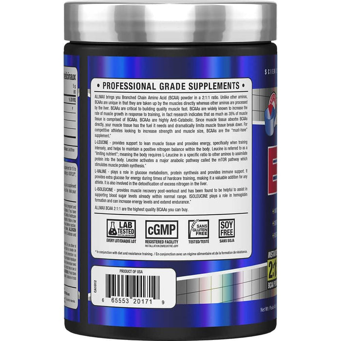 ALLMAX BCAA 2:1:1 Powder | BCAA Energy Powder - Allmax Nutrition