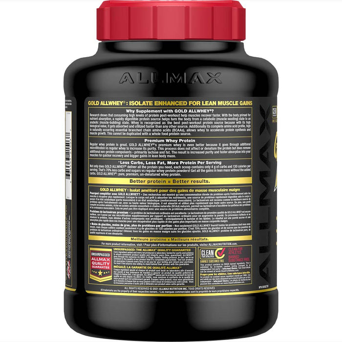 Gold Allwhey | Premium Whey Protein Powder | Allmax - Allmax Nutrition