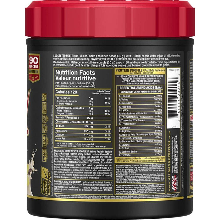 Isoflex | Whey Protein Isolate Powder | Allmax - Allmax Nutrition